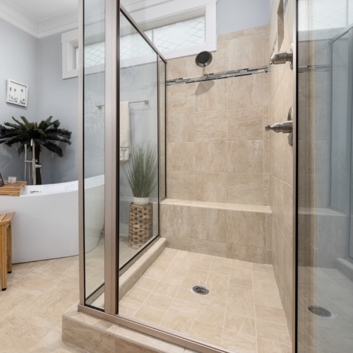 For Step-over Showers – Shower Access